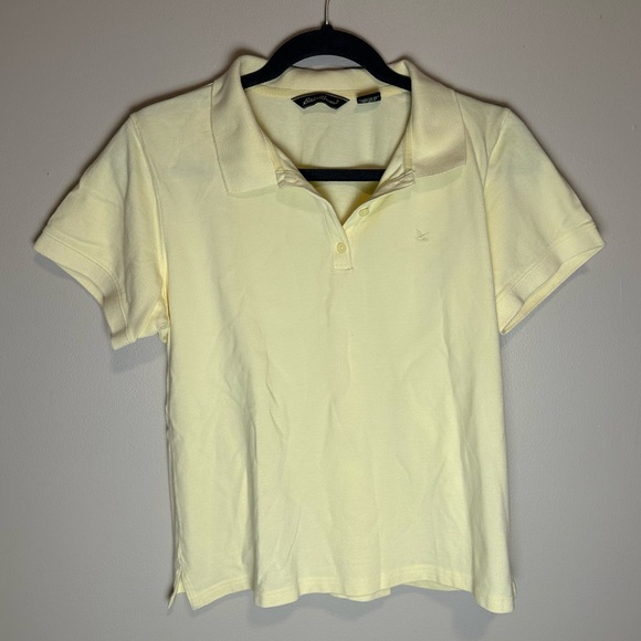 Eddie Bauer | Tops | Eddie Bauer Light Yellow Polo Shirt | Poshmark